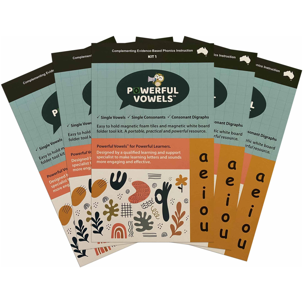 Powerful Vowels Kit 1 - Initial Code - 5 Pack - Powerful Vowels